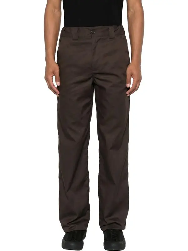 GR10K Cotton Blend Trousers - Brown
