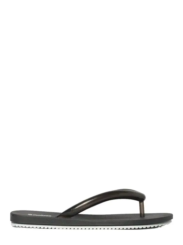 Melissa Airflow Low-heeled Pvc Thong Sandals - Black