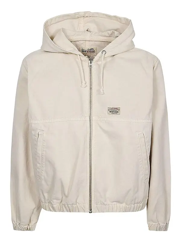 StÜssy Unlined Canvas Work Jacket - White