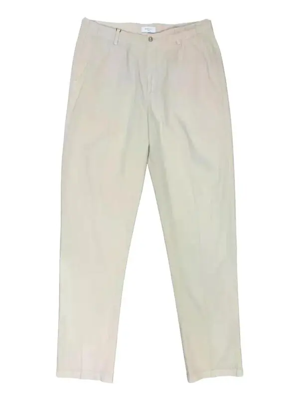Boglioli Cotton Herringbone Trousers - Neutrals