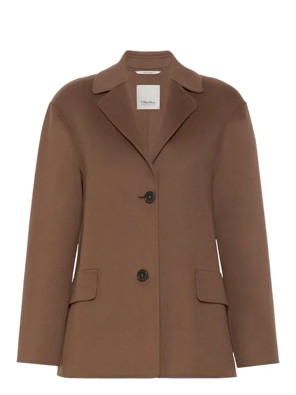 Max Mara Single-breasted Virgin Wool Blazer - Brown