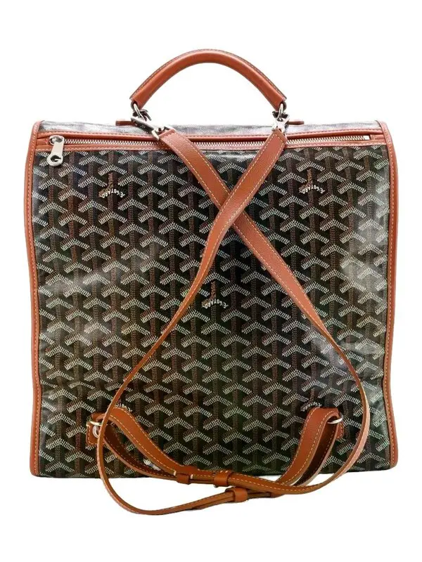 Goyard Saint Leger Briefcase Coated Canvas Backpack - Brown