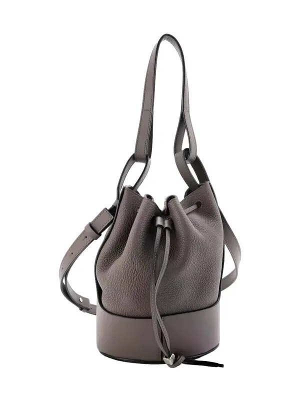 Loewe Balloon Leather Small Bucket Bag - Grey
