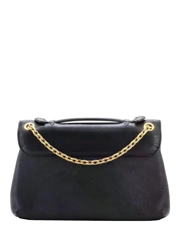 LOUIS VUITTON Monogram Leather Chain Shoulder Bag - Black