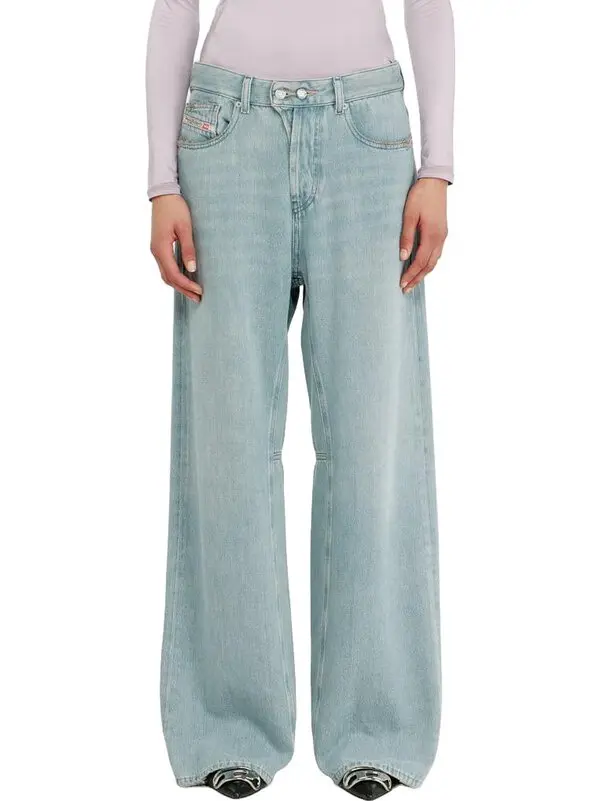DIESEL® 1996 D-si̇re Relaxed Low Waist Wide Leg Jeans - Blue