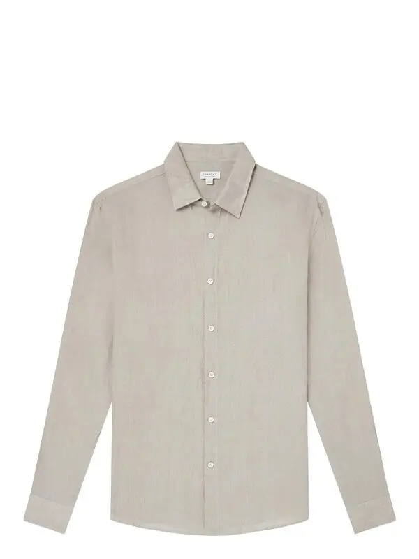 Sunspel Linen Shirt - Neutrals