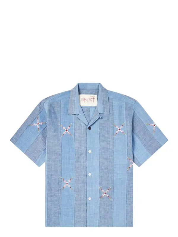 KARDO Ronen Cotton Shirt - Blue