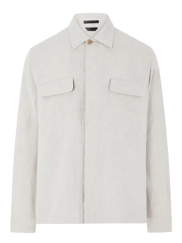 Sunspel Linen Overshirt - Neutrals