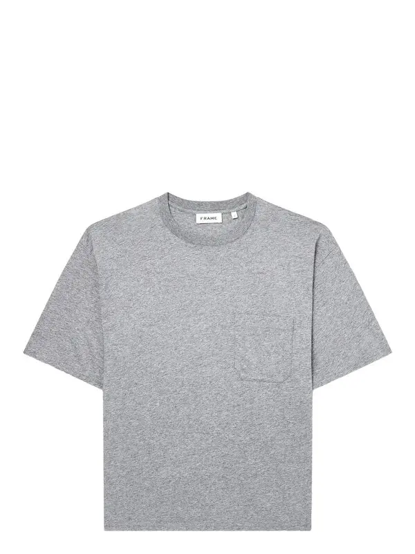 FRAME Cotton-jersey T-shirt - Gray
