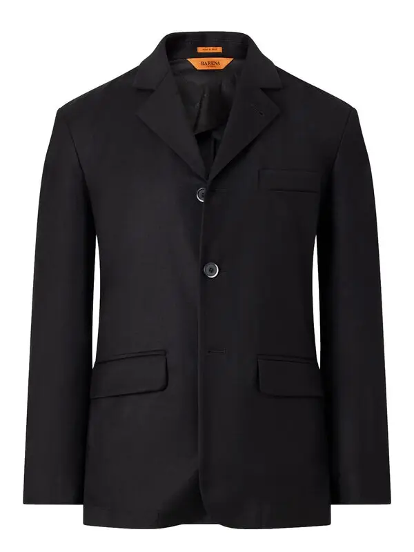 Barena Venezia Twill Wool-blend Blazer - Black