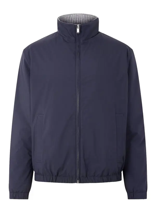 LARDINI Shell Bomber Jacket - Blue