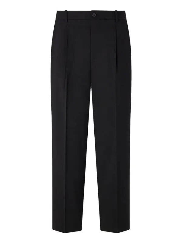 FRAME Tropical Virgin Wool Trousers - Black