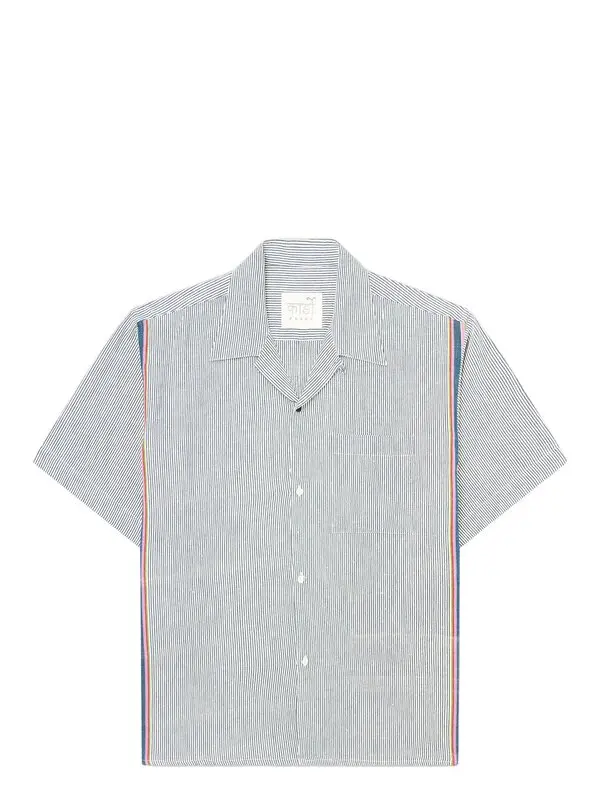 KARDO Rohit Convertible-collar Cotton Shirt - Gray