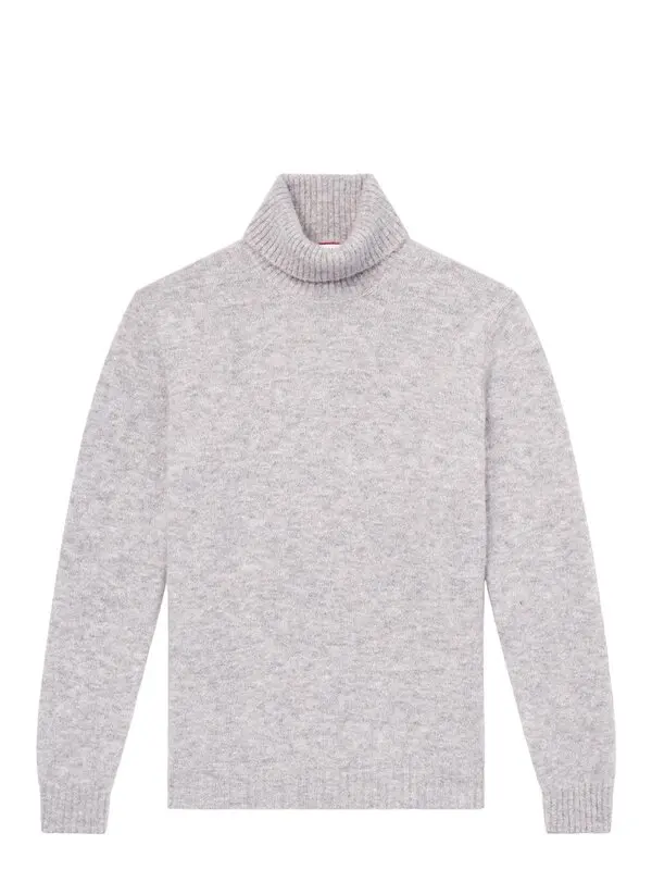 Brunello Cucinelli Alpaca-blend Rollneck Sweater - Neutrals