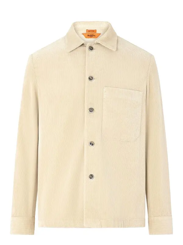 Barena Venezia Cotton-blend Corduroy Overshirt - Neutrals