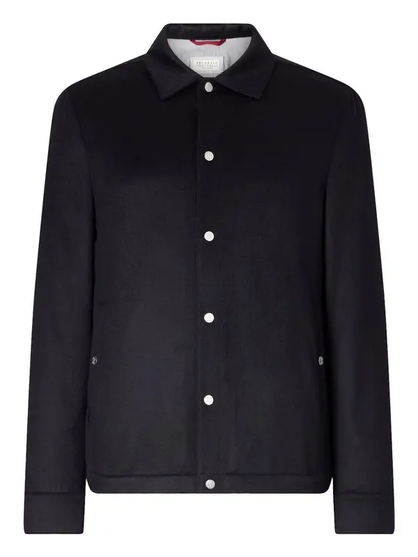 Brunello Cucinelli Cashmere Overshirt - Black
