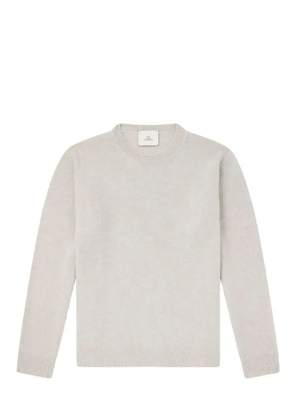 THE ELDER STATESMAN Hand-knitted Cashmere Sweater - Beige