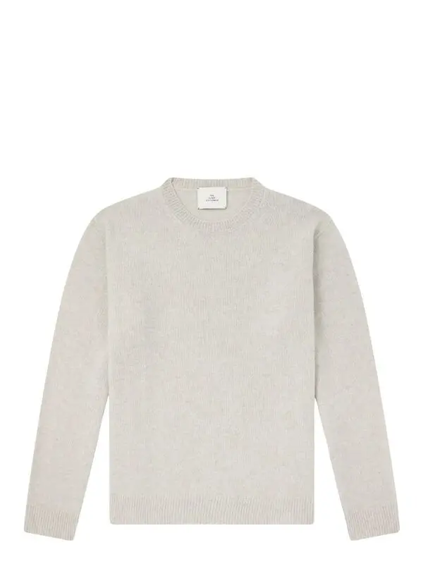 THE ELDER STATESMAN Hand-knitted Cashmere Sweater - Neutrals