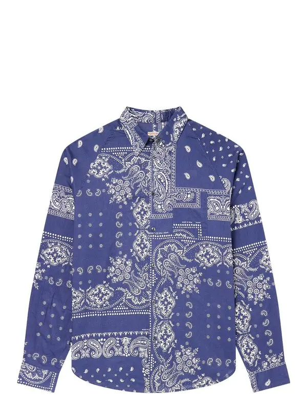 Kapital Printed-cotton Shirt - Blue