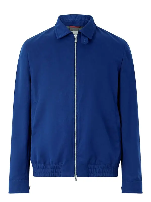 Brunello Cucinelli Zip-up Shell Jacket - Navy