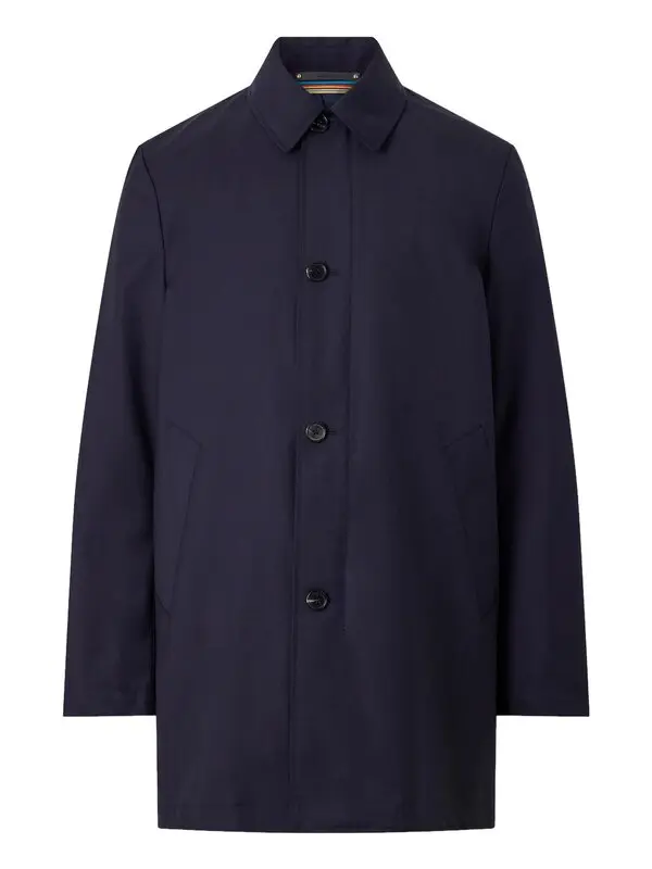 Paul Smith Wool Coat With Detachable Inner Vest - Blue