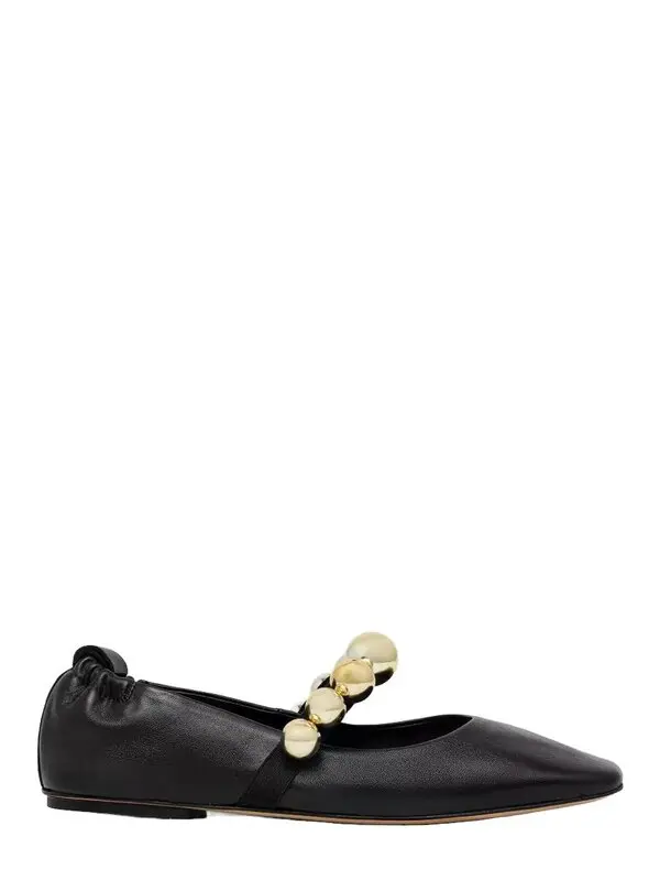 SOULIERS MARTINEZ Flamenca Bead-embellished Ballet Flats - Black