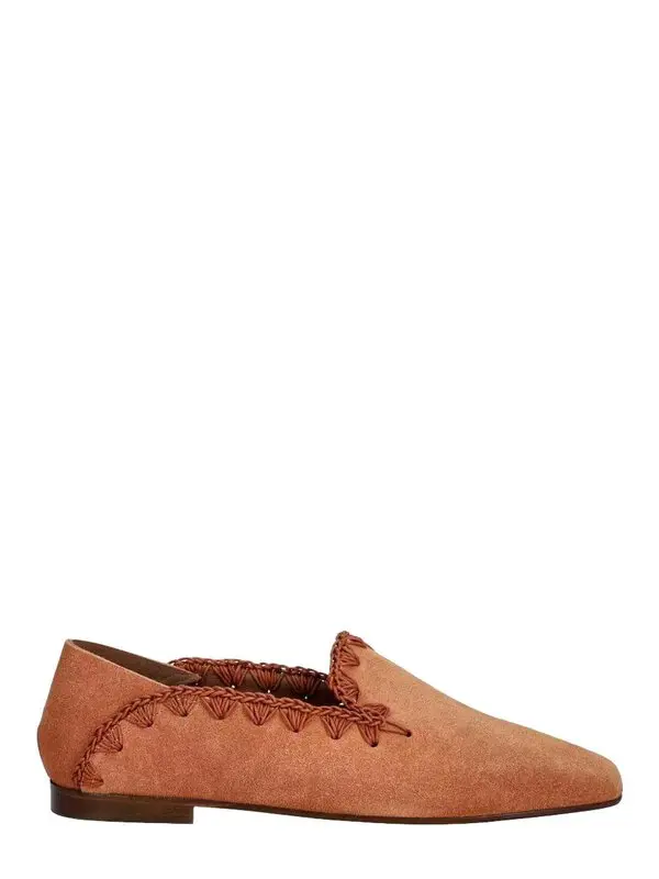 POLLINI Sienna Whipstitch Loafers - Brown