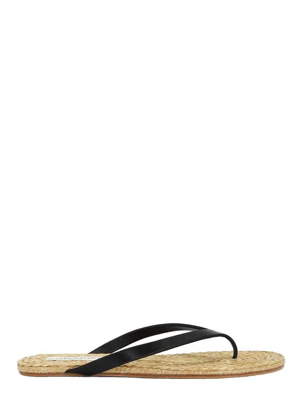 Christopher Esber Palma Flip Flop - Black & Natural