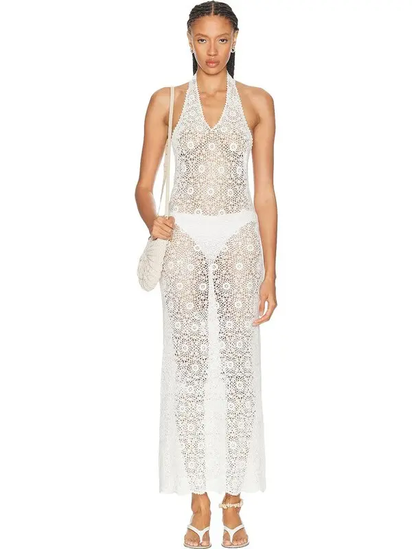 NILI LOTAN Eddie S Sweater Dress - Ivory