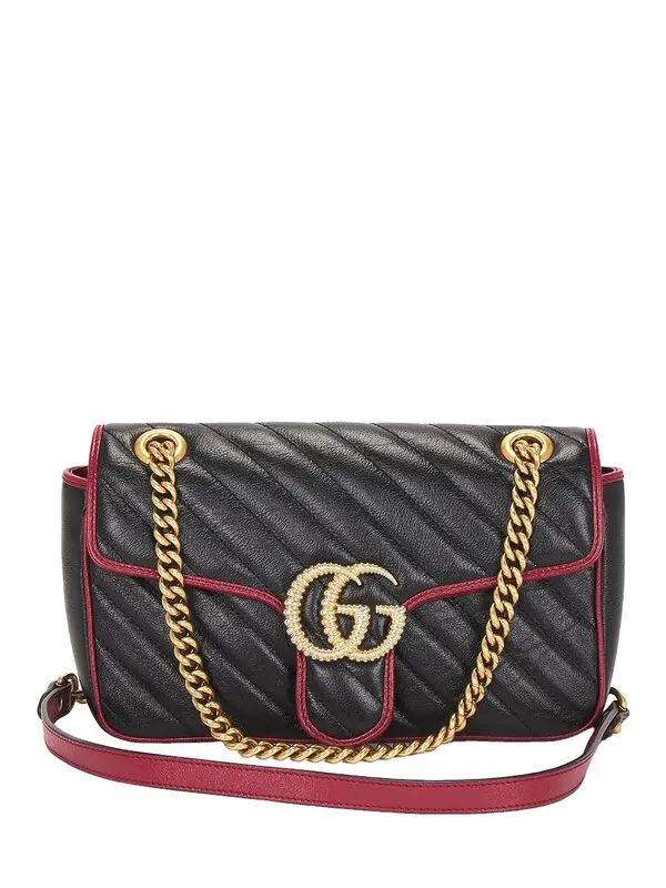 Gucci Gg Marmont Shoulder Bag - Black