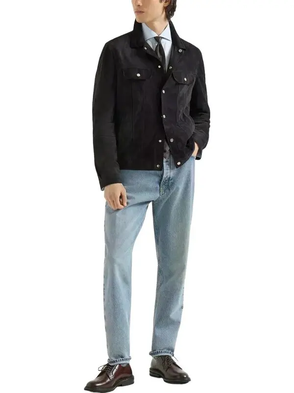 Brunello Cucinelli Iconic-fit Five-pocket Denim Trousers - Blue