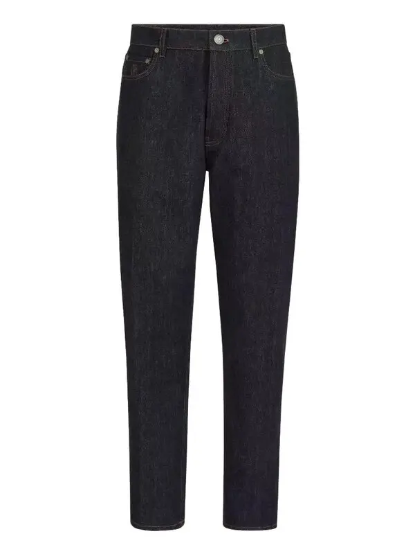Brunello Cucinelli Iconic-fit Five-pocket Trousers - Blue