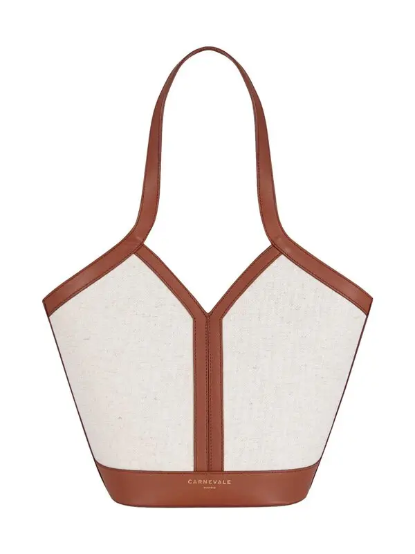CARNEVALE Gaia Linen Bag - Brown