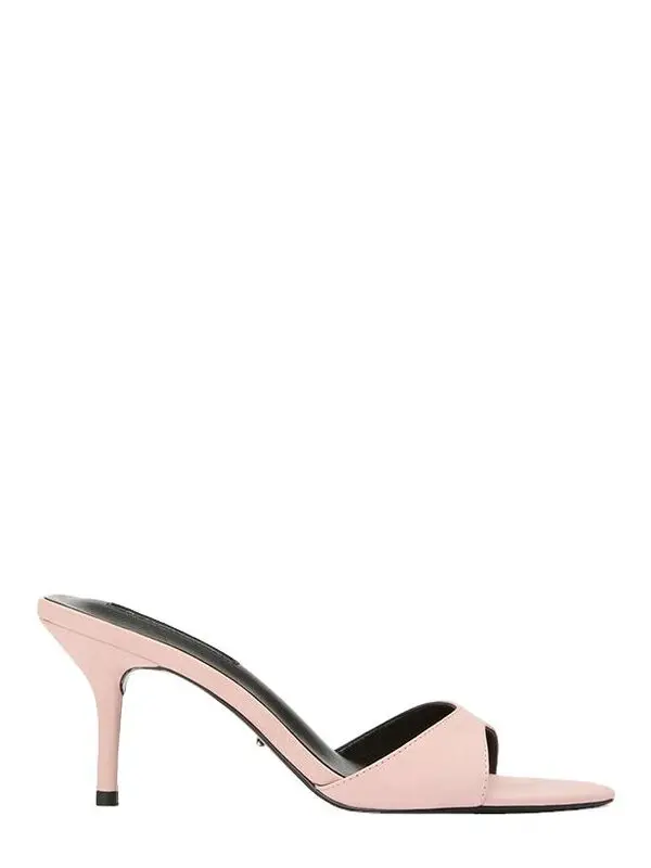 TONY BIANCO Hallie Open Pointed Kitten Heel Slip-on - Blush Nubuck