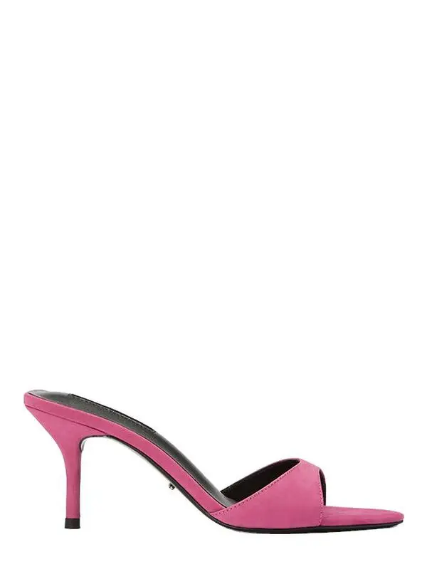 TONY BIANCO Hallie Kitten Heel Sandals - Fuchsia Nubuck