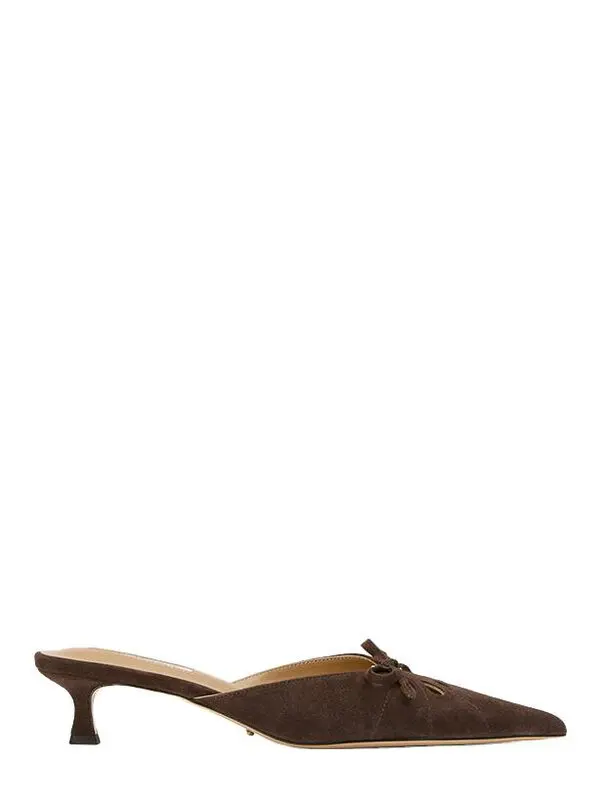 TONY BIANCO Cammie Mule Kitten Heel - Espresso Suede