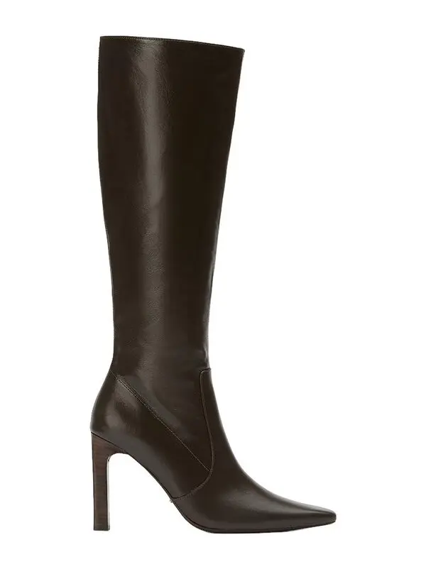 TONY BIANCO Porsha Knee-high Stiletto Boots - Choc Valencia