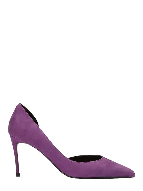 TONY BIANCO Paris Pointed Toe Stiletto Pumps - Purple Nubuck