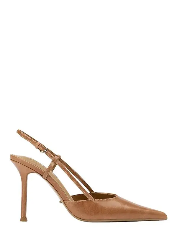 TONY BIANCO Nesta Pointed Toe Stiletto Slingback - Tan Vintage