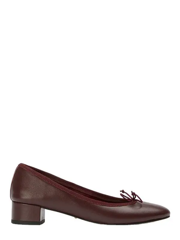 TONY BIANCO Maddi Ballet Flat With Bow Detail - Vino Nappa