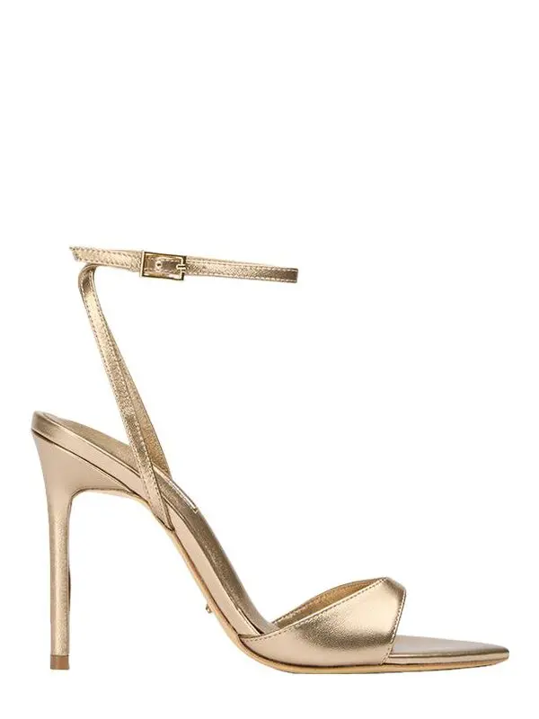 TONY BIANCO Molly Stiletto Sandal - Amber Nappa Metallic