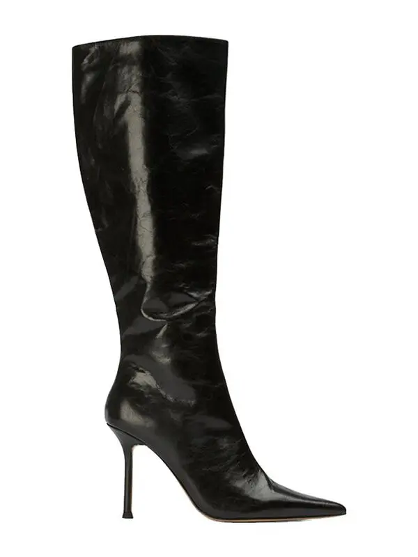 TONY BIANCO Naxos Knee-high Stiletto Boots - Black Vintage