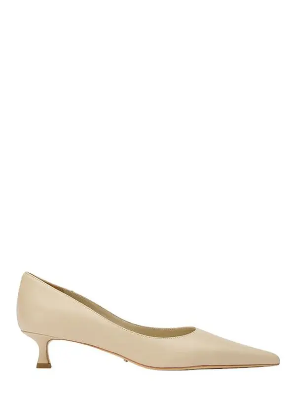 TONY BIANCO Cameo Kitten Heel Pumps - Vanilla Nappa