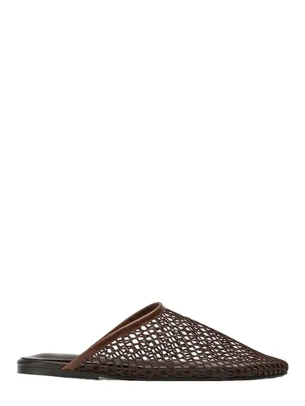 TONY BIANCO Minaj Mesh Flat Slip-ons - Choc Mesh/vintage