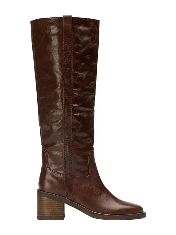 TONY BIANCO Apache Knee High Boots - Choc Vintage