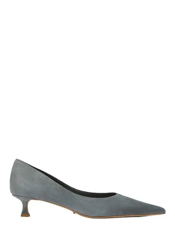 TONY BIANCO Cameo Court Heels - Steel Suede