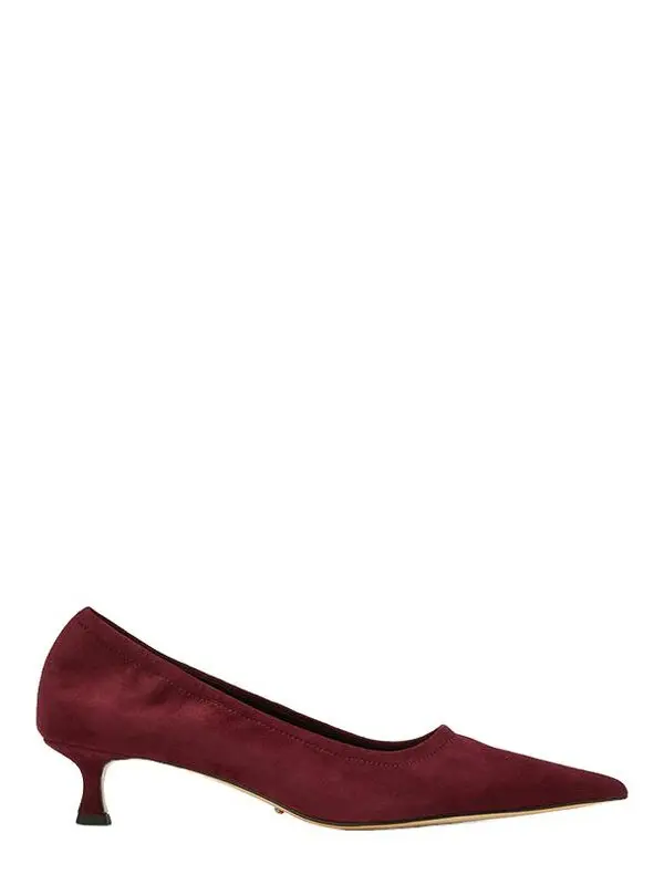 TONY BIANCO Costa Suede Kitten Heel Pumps - Vino Suede
