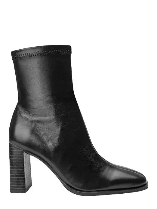 TONY BIANCO Rover Black Leather Ankle Boots - Black Venice