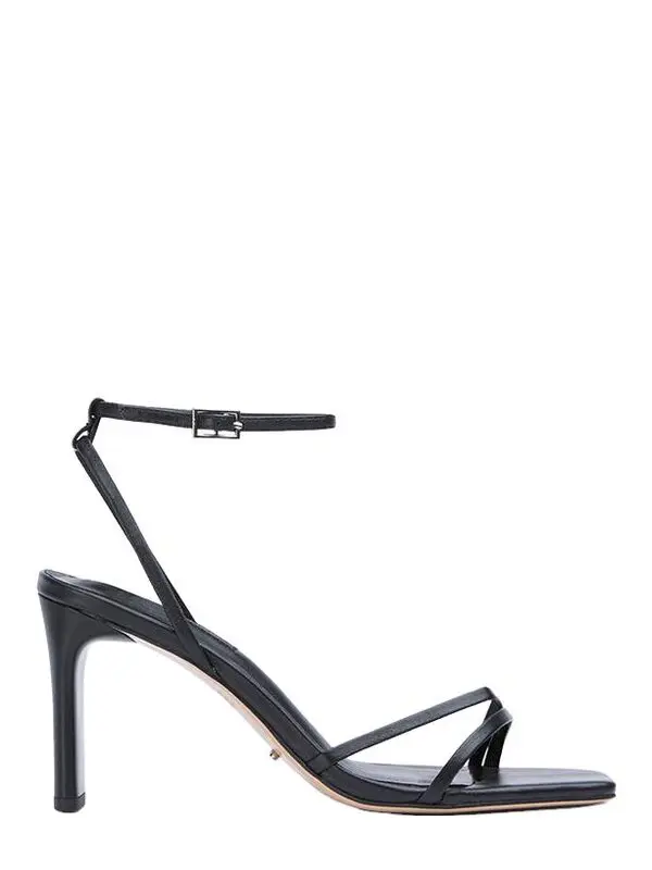 TONY BIANCO Corso Strappy Stiletto Heels - Black Nappa