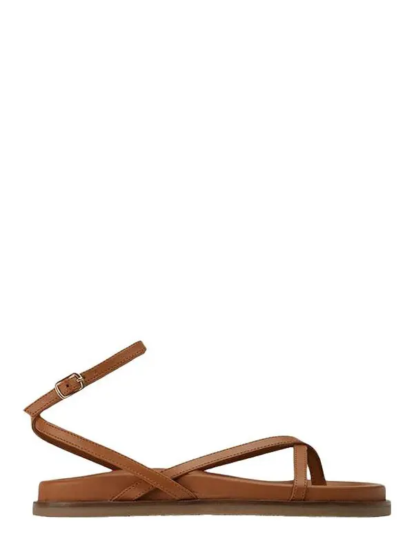 TONY BIANCO Lucie Leather Sandals - Tan Nappa